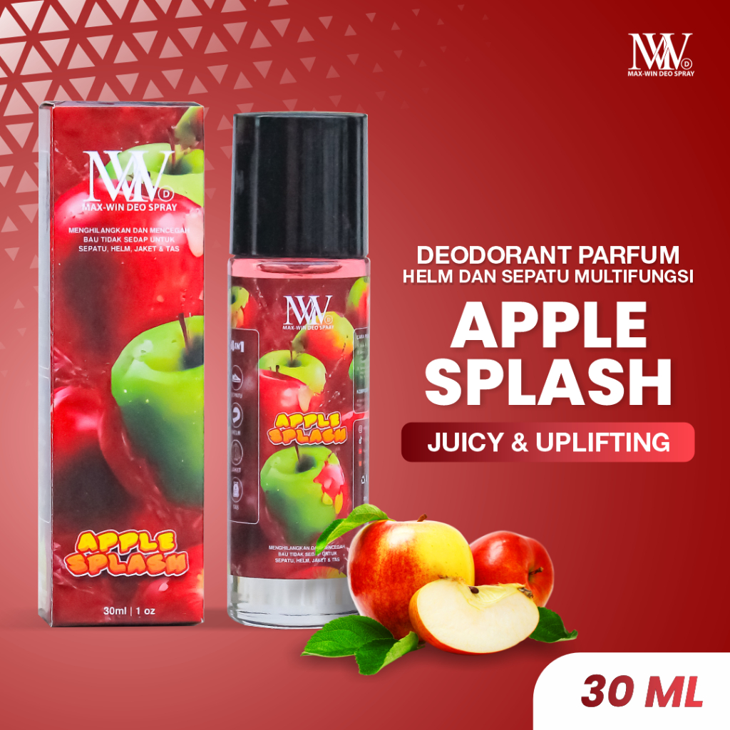 Jual Maxwin Deodorant Parfum Apple Splash | Parfum Sepatu/Parfum Jaket ...