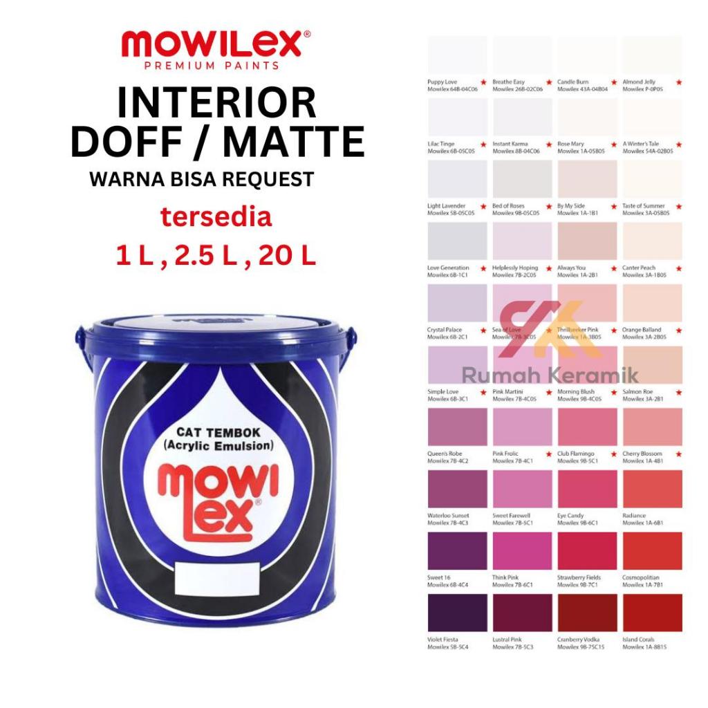Jual ACRYLIC EMULSION E100 Mowilex Interior Paint 1 L & 2.5 L | Cat ...