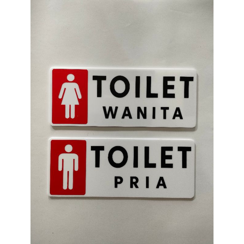 Jual ACRYLYC RAMBU TOILET ,SIGN | Shopee Indonesia