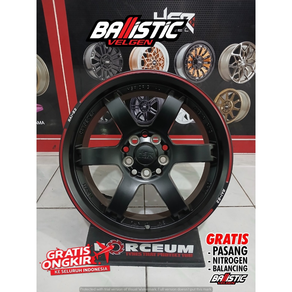 Jual Velg HSR Rai S3 Ring 16 Lubang 5x100 5x114,3 Buat Ertiga Innova Xpander Civic dll | Shopee ...