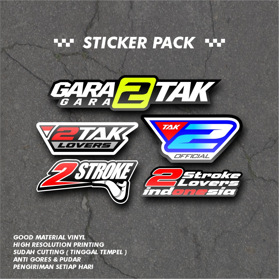 Jual Sticker Pack 2 TAK Racing - Stiker Gara Gara 2 TAK - Stiker 2 ...