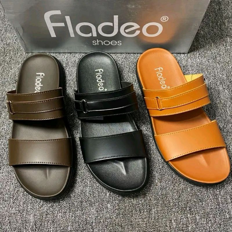 Jual Sandal Pria Slop Fladeo Terbaru / Sandal Cowok Tali 2 Kekinian ...
