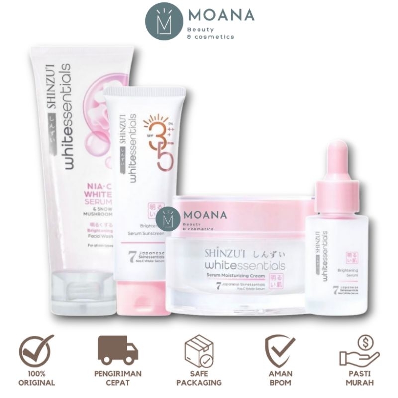 Jual Shinzui Brightening White Essentials Series | Face Wash Cleanser ...