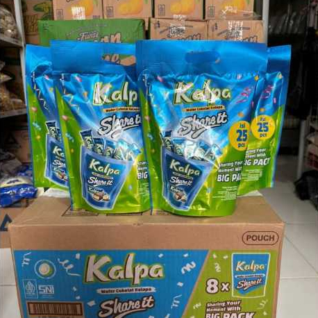 Jual Kalpa Share It isi 25 pcs Wafer Cokelat Kelapa dari Mayora Snack ...
