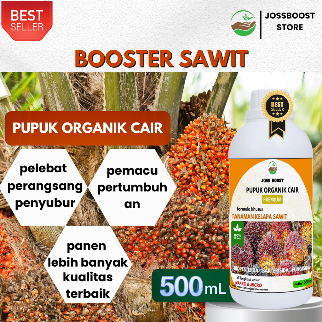 Jual Cod pupuk Booster Tanaman Sawit 500ML / Pupuk Pelebat Tanaman Sawit / Pupuk Sawit cepat ...