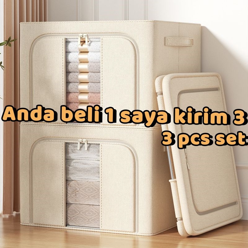 Jual Box pakaian Lipat kotak penyimpanan pakaian serbaguna mainan box ...