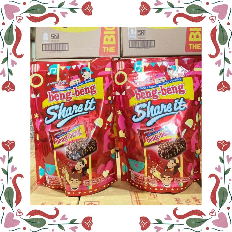 Jual Beng Beng Share It Big Pack/Wafer Chocolate Crispy 1 Pack Isi ...