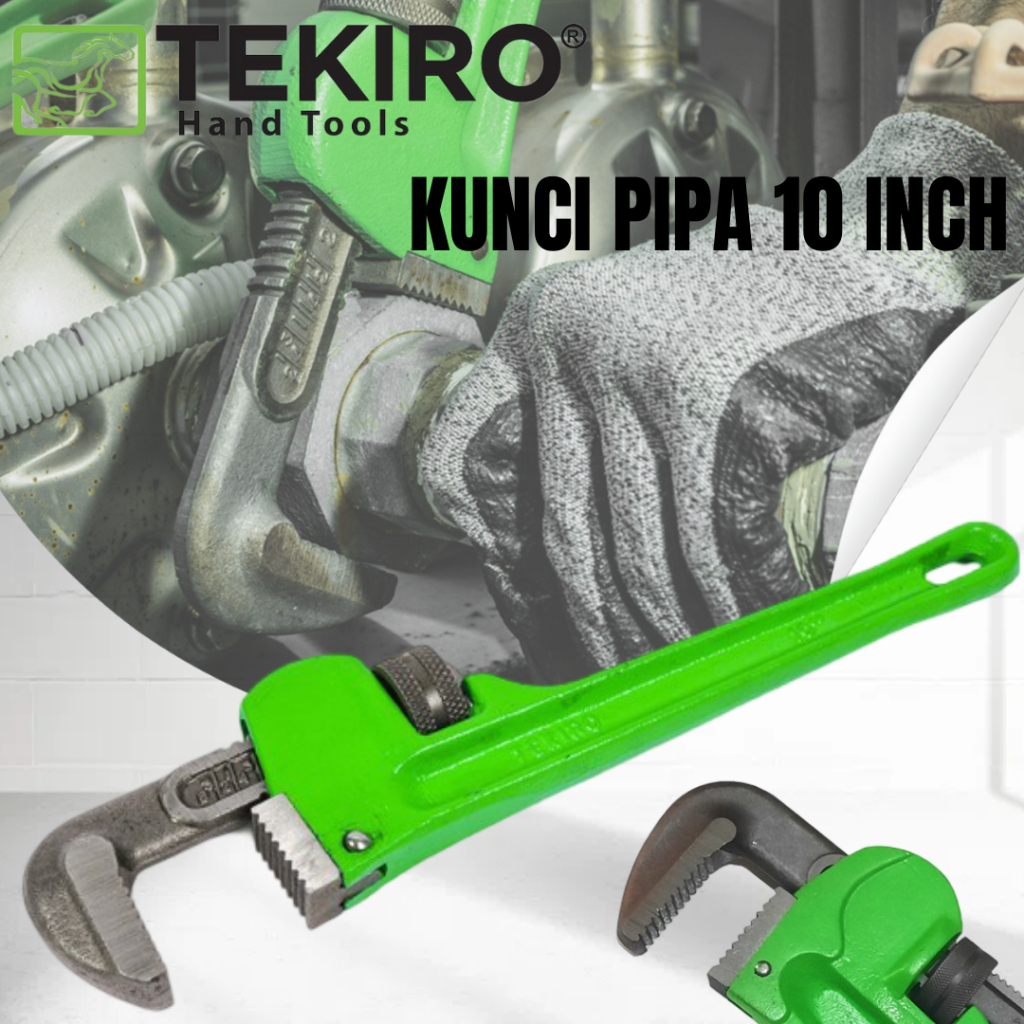 Jual Tekiro Kunci Pipa 10 Inch Pipa Wrench 10" Kunci Ledeng Ukuran 10 ...