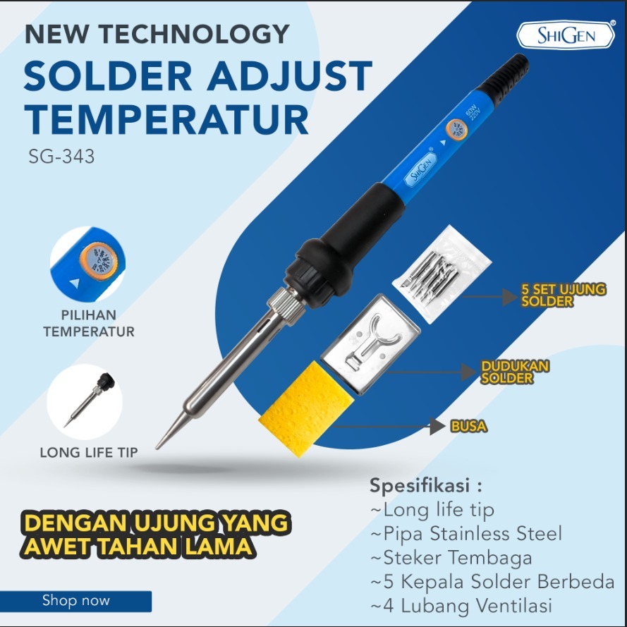 Jual [GROSIR] Solder PREMIUM FULL TEMBAGA LONGLIFE TIP PENGATUR SUHU ...