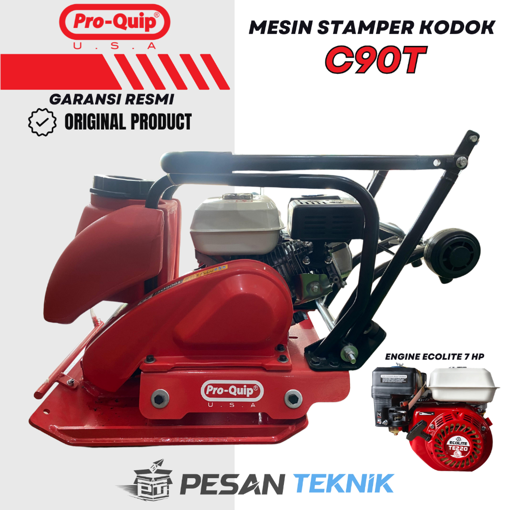 Jual Mesin Stamper Kodok Plate Compactor 7HP ProQuip C90T | Shopee ...