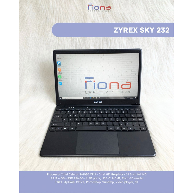 Jual Laptop ZYREX SKY 232 Intel Celeron N4 Ram 4Gb Ssd 256Gb | Shopee Indonesia