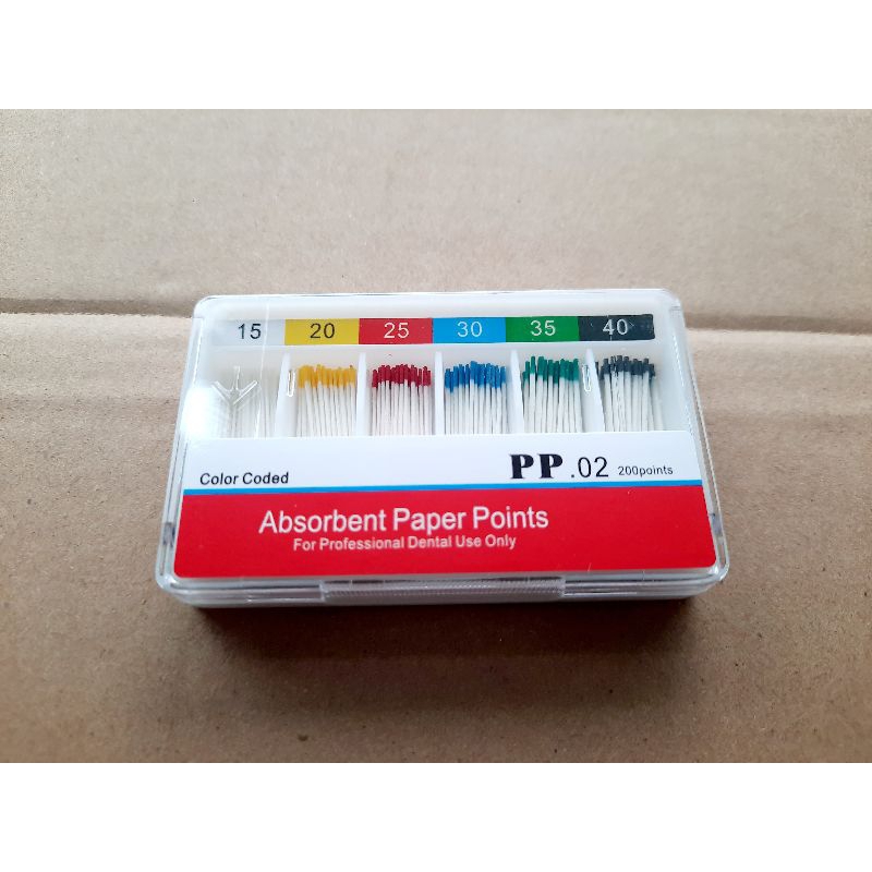 Jual paper point assorted dental / paper point gigi #15-40 | Shopee ...