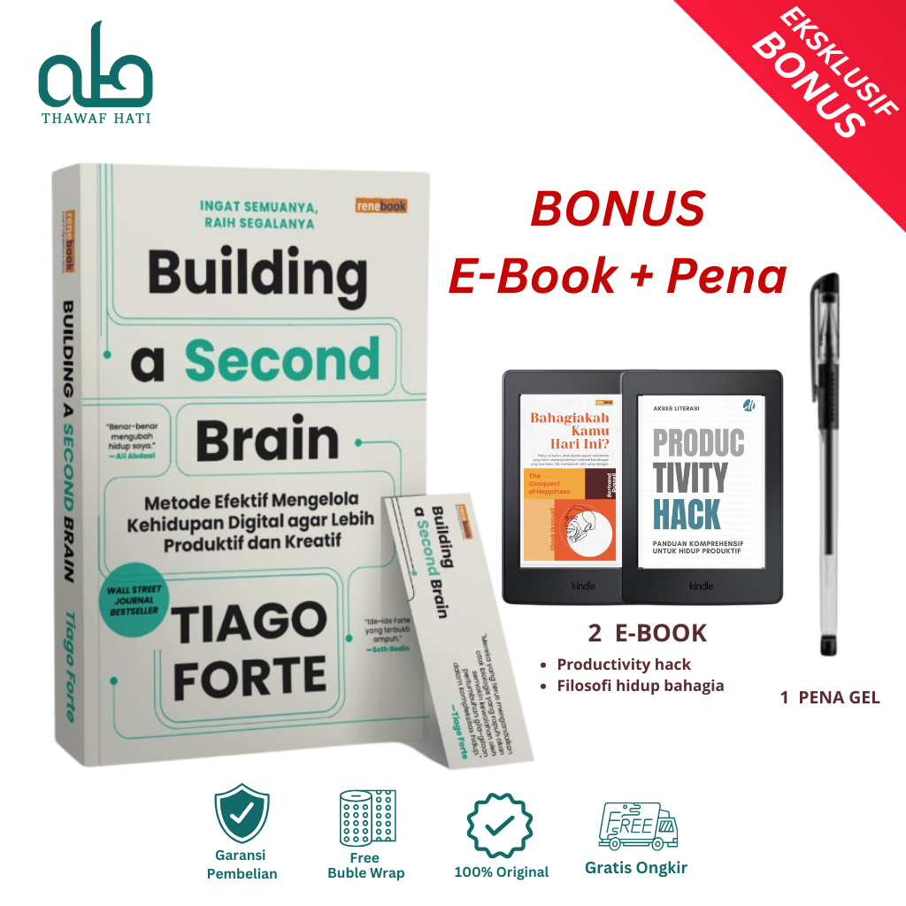 Jual [SPESIAL BONUS] Buku Building A Seccond Brain Tiago Forte - Buku ...