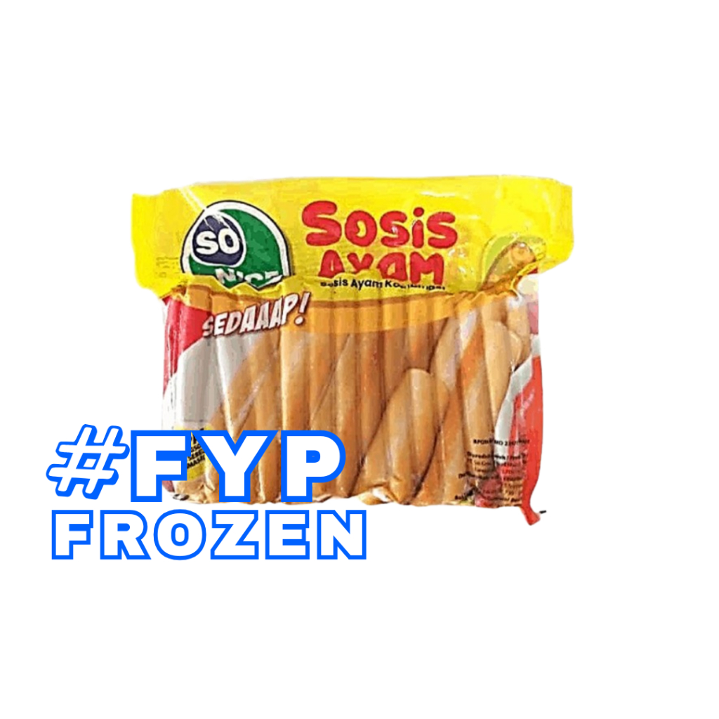 Jual SO NICE SOSIS AYAM SEDAP 1KG / SOSIS AYAM FROZEN FOOD | Shopee ...