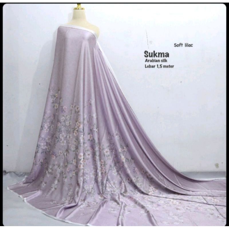 Jual Kain arabian silk motif SUKMA//Kain gamis meteran//baju seragaman ...