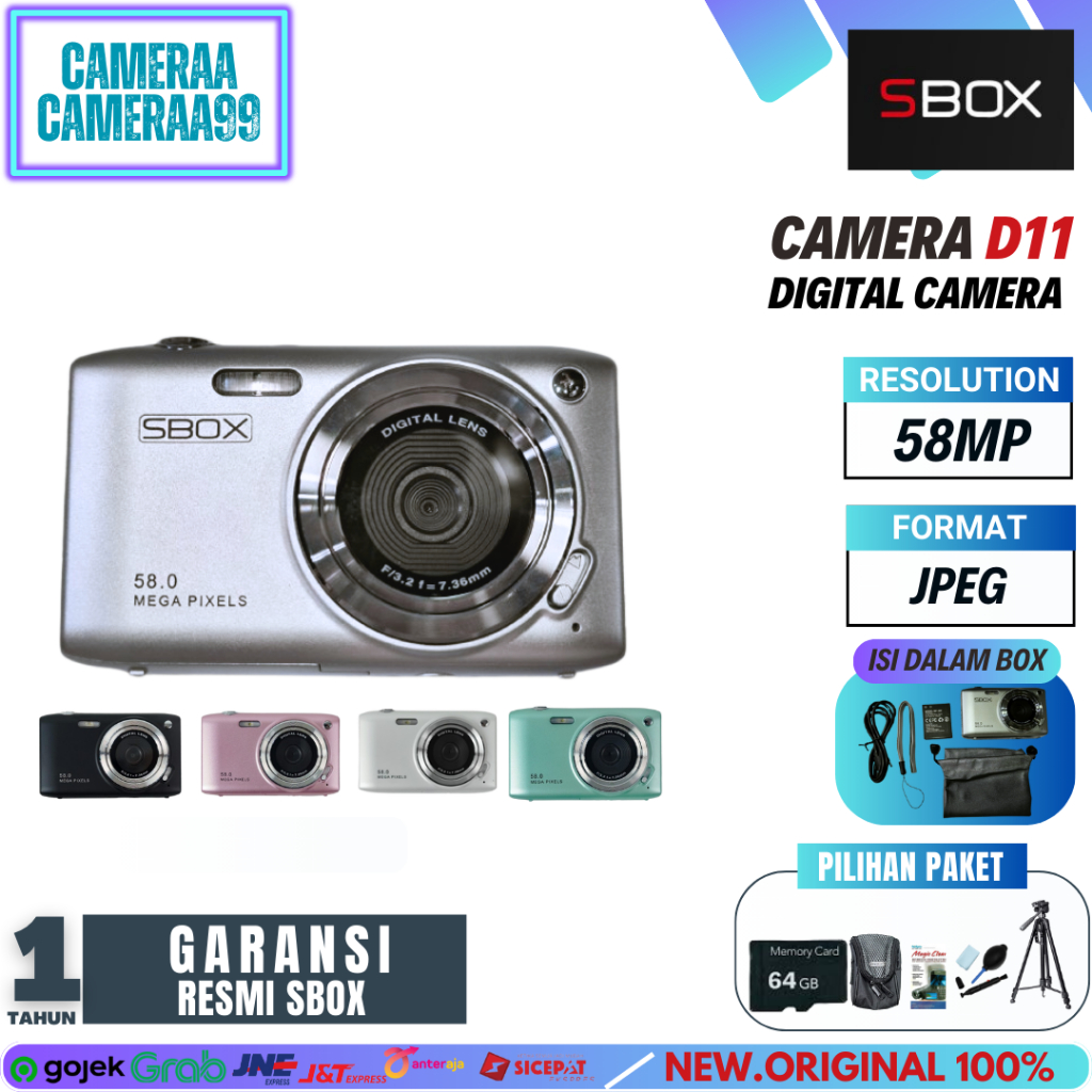 Jual Sbox D11 Digital Pocket Camera 58MP Garansi Resmi | Shopee Indonesia