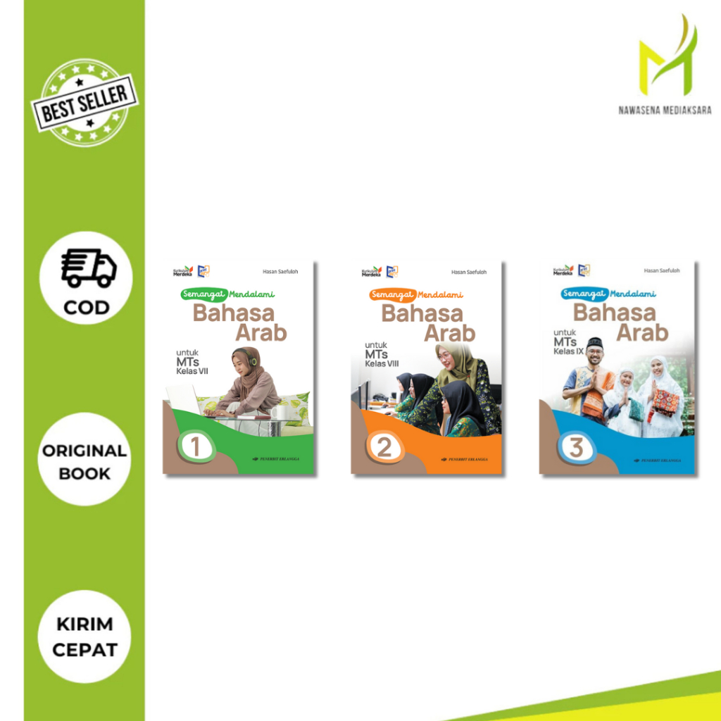 Jual Semangat Mendalam Bahasa Arab untuk MTs Kelas 7 8 9 - Penerbit Erlangga | Shopee Indonesia