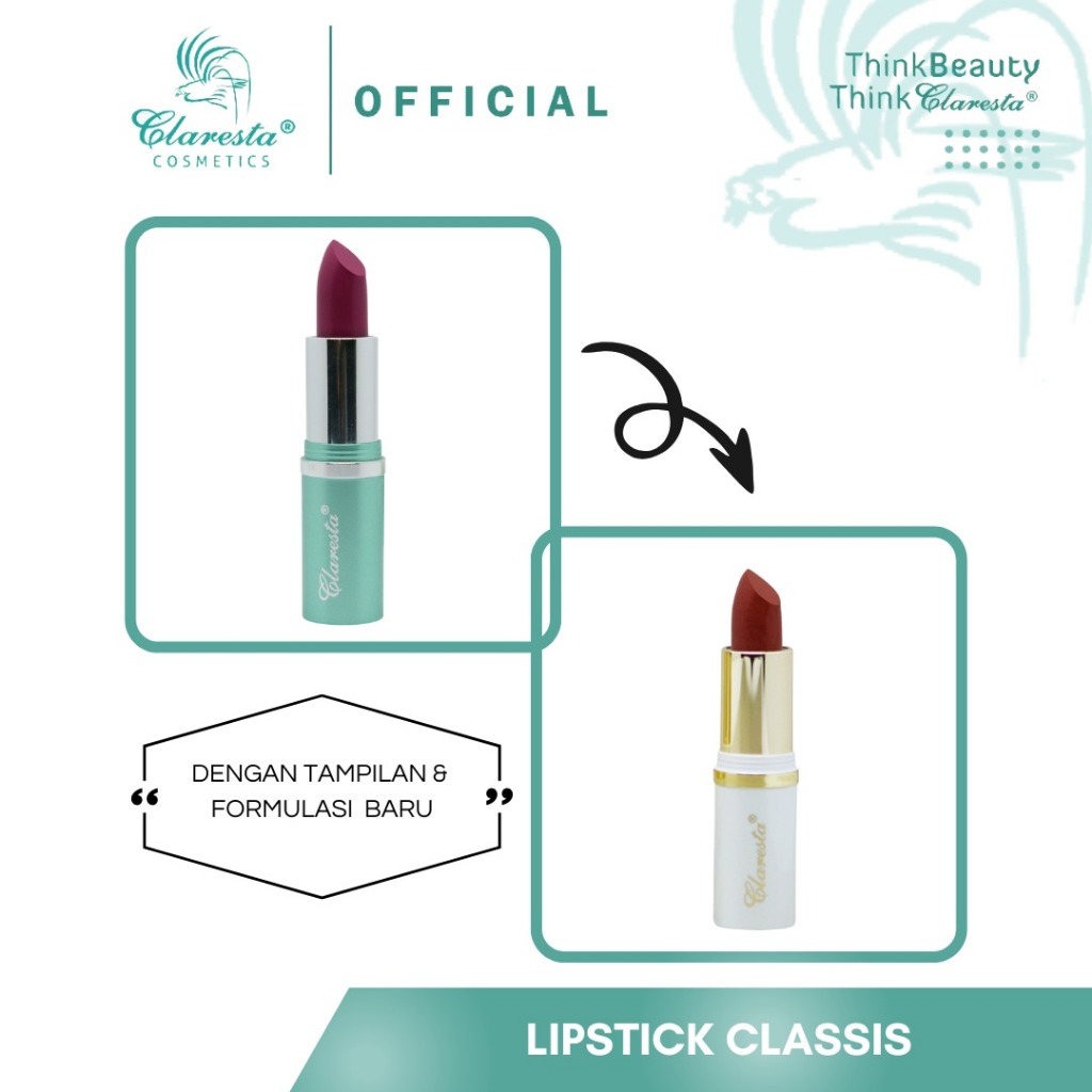 Jual [Edisi 2025] Claresta Lipstick Classic Seri 9 3,6g | Shopee Indonesia