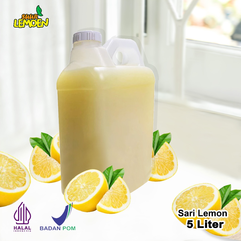 Jual Suur Lemoen Sari Lemon Curah 5 Liter Murni Asli 100% Original ...