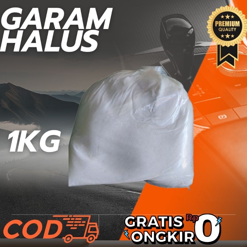 Jual garam halus putih/nacl/garam sabun 1 kg | Shopee Indonesia