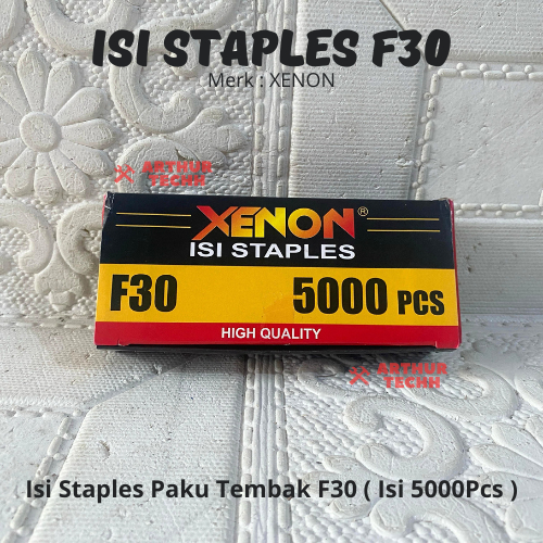 Jual XENON Isi Staples Mesin Paku Tembak - F30 | Refill Air Nailer ...