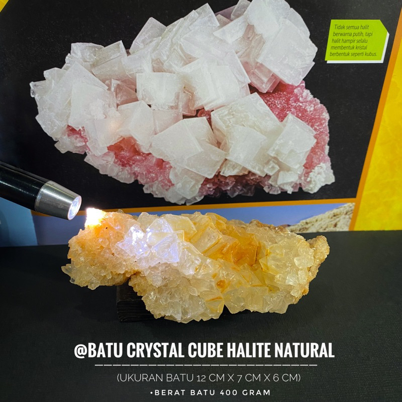 Jual Batu Crystal Cube Halite Natural L16 atau Bongkahan Batu Kristal ...