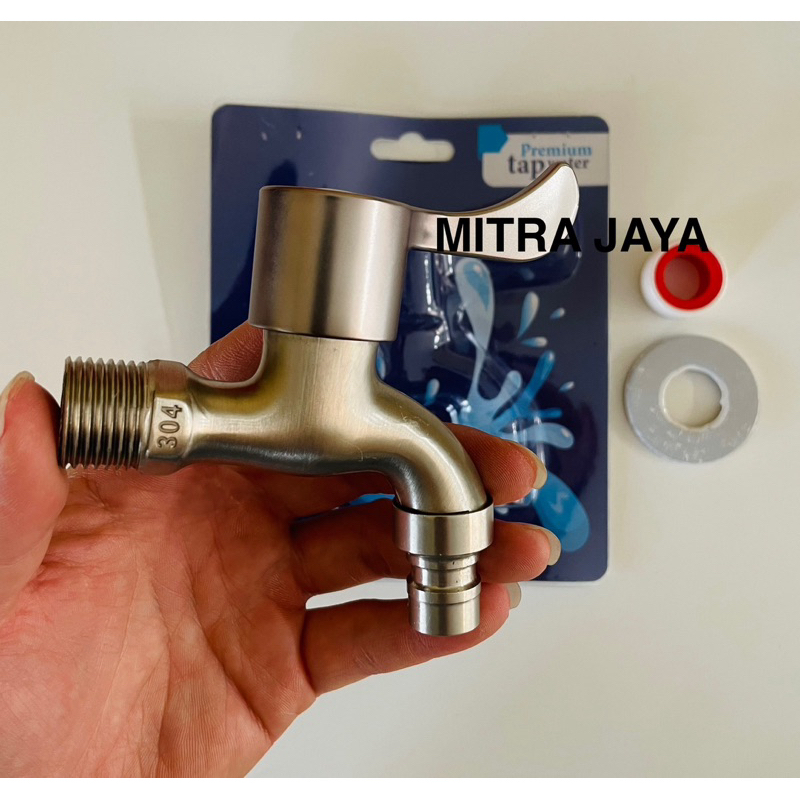 Jual Kran Stainless steel SUS 304 premium Quality/Kran air shower tembok/Kran taman 1/2" inch ...