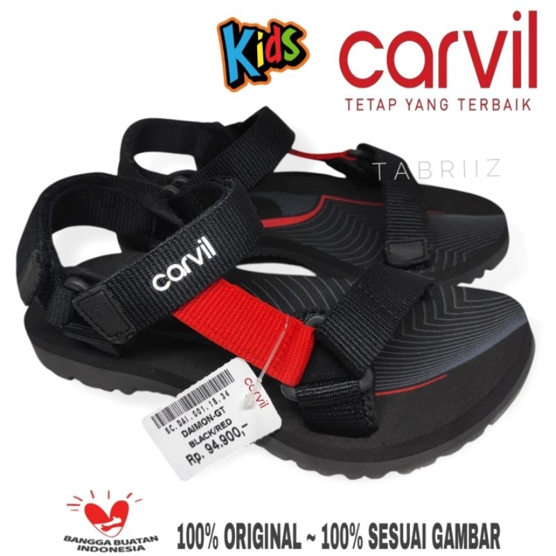 Jual Sandal Gunung Carvil Anak / Sandal Outdoor Carvil Anak / Sendal ...