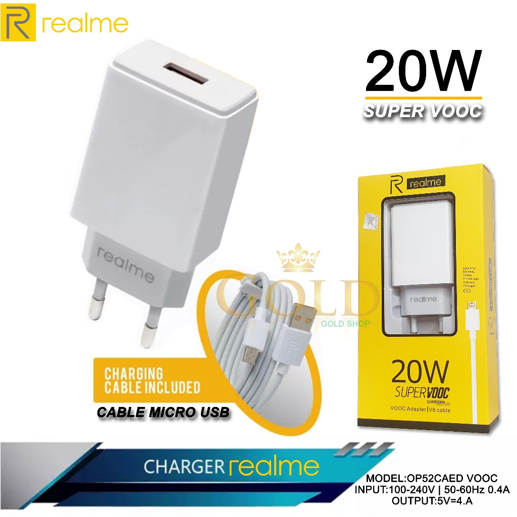 Jual CHARGER REALME FAST CHARGING 100% 5 pro C1 C2 X2 X K1 U1 Realme 3 ...