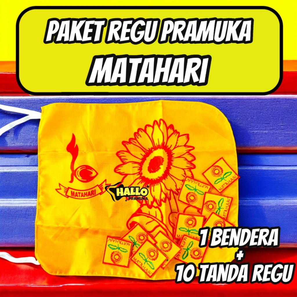 Jual Paket regu pramuka matahari ( 1 bendera regu + 10 tanda regu ...
