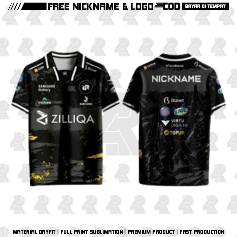 Jual Jersey Home RRQ Season 14 Gratis Pasang Nama Dan Logo FullPrinting ...