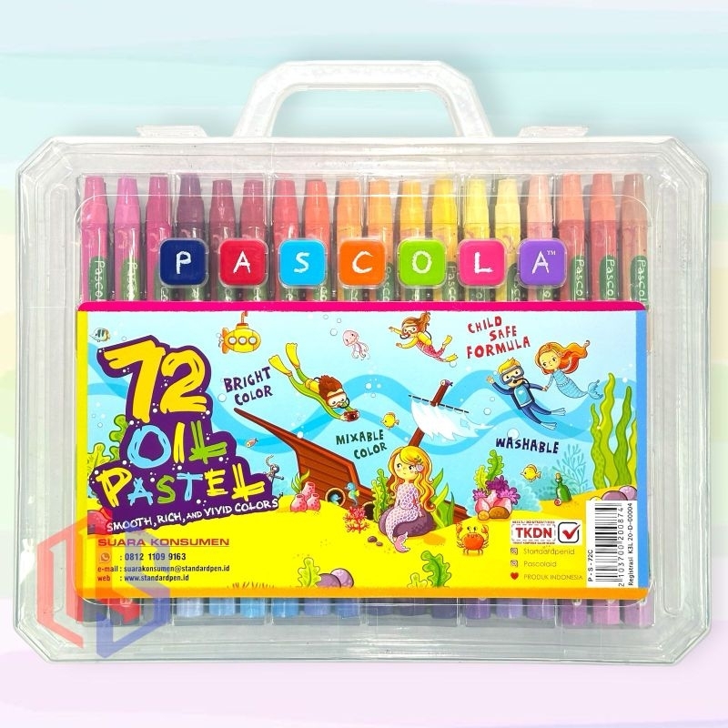 Jual Crayon Pascola 72 Warna Oil Pastel | Shopee Indonesia