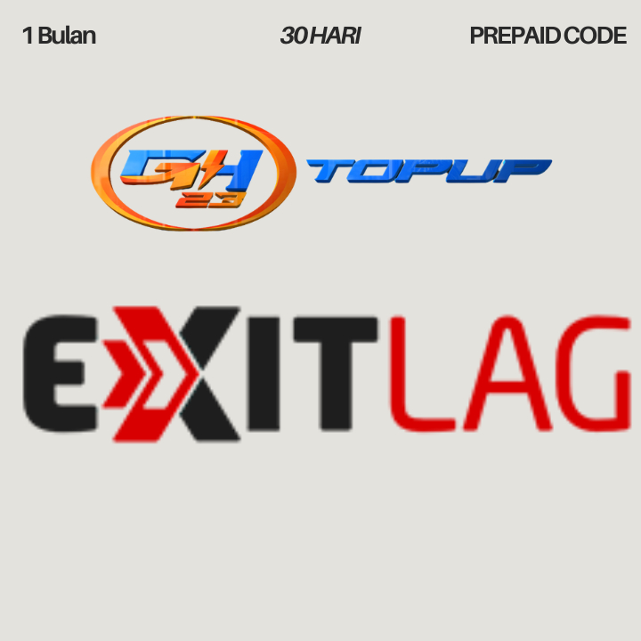 Jual Exitlag 30 HARI | 1Bulan | Prepaid Card | Shopee Indonesia
