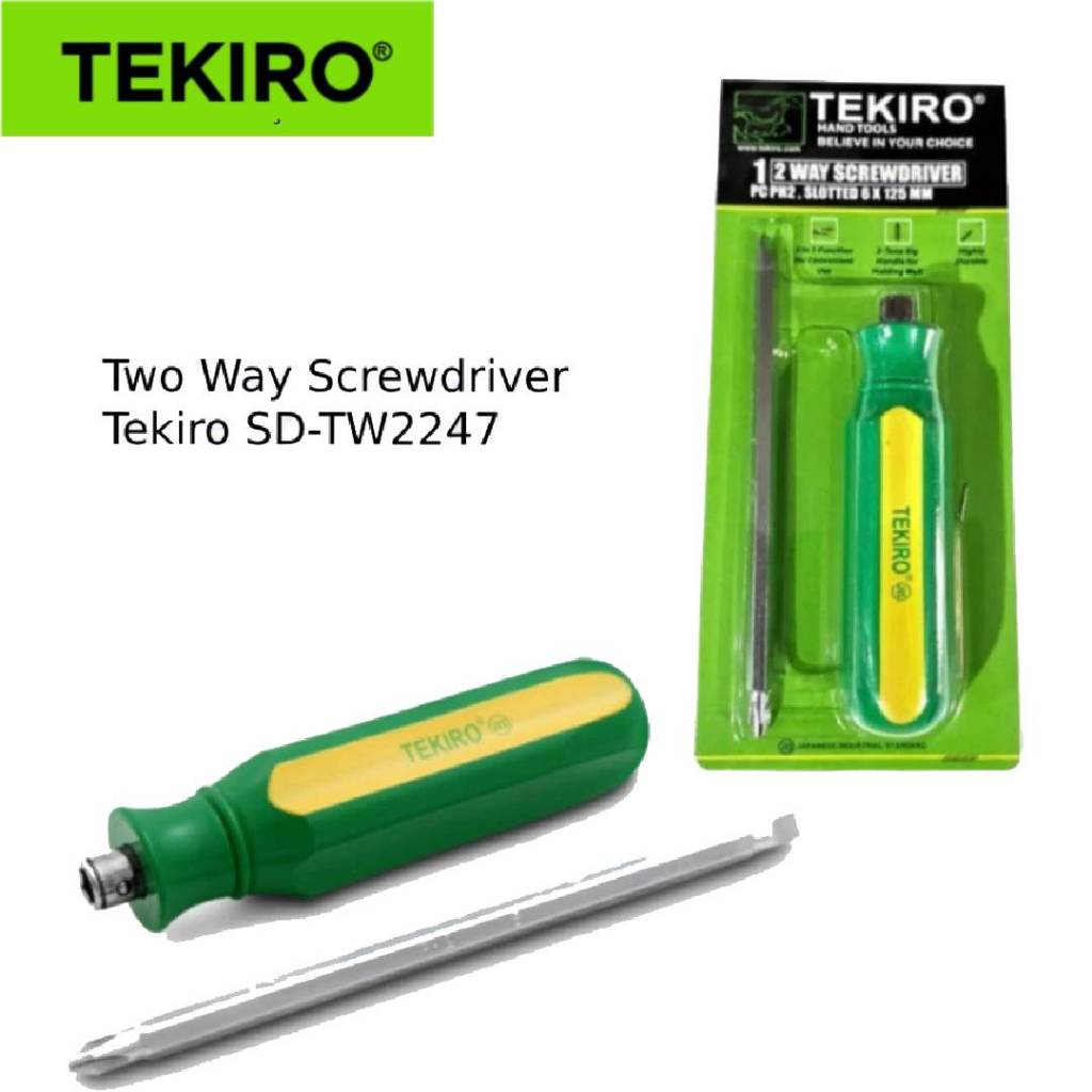 Jual TEKIRO Obeng Dua Arah - Two Way Screwdriver Tekiro SD-TW2247 ...