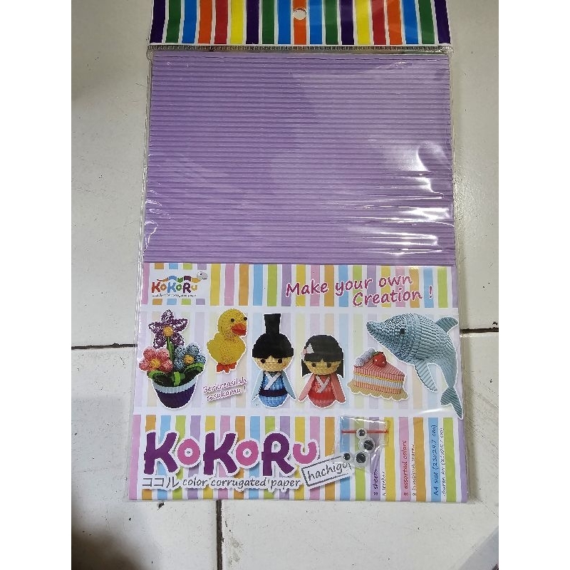 Jual Kertas Kokoru A4 bergelombang Hachigo | Shopee Indonesia
