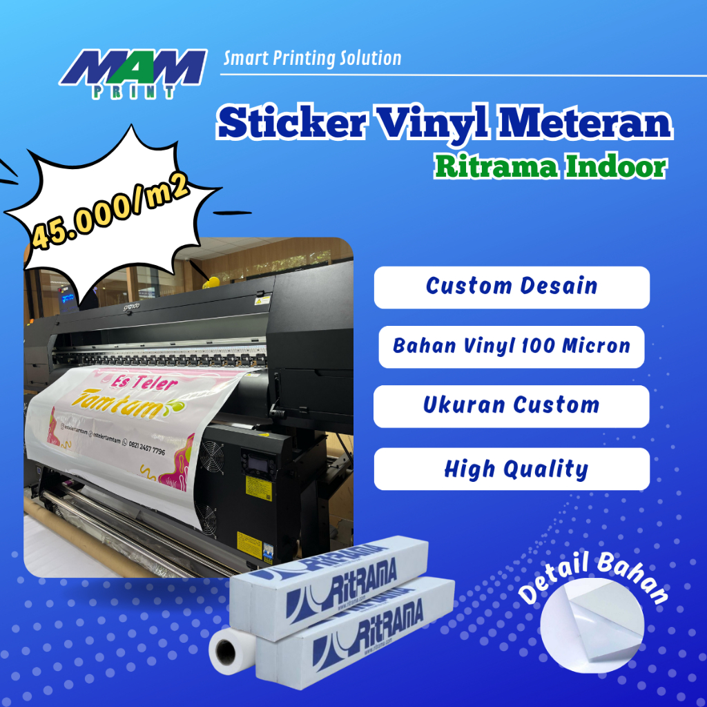 Jual Stiker Vinyl Meteran Indoor Outdoor - Stiker Vinyl Ritrama ...