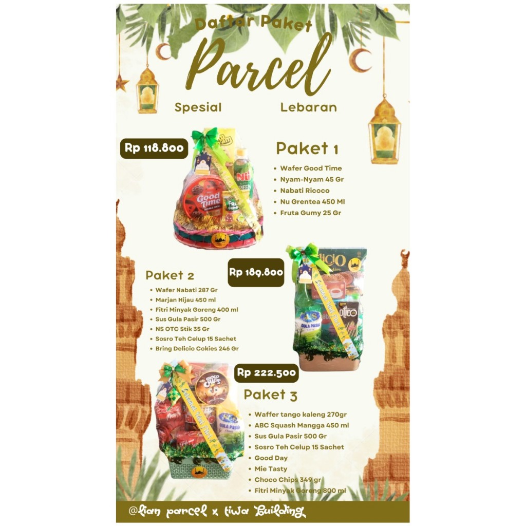 Jual PAKET PARCEL LEBARAN – HADIAH PENUH MAKNA DI HARI RAYA | Shopee ...
