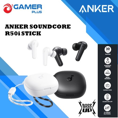 Jual ANKER SOUNDCORE R50i Stick TWS Earphone Wireless Bluetooth 5.3 A3949 KADO GMP | Shopee ...