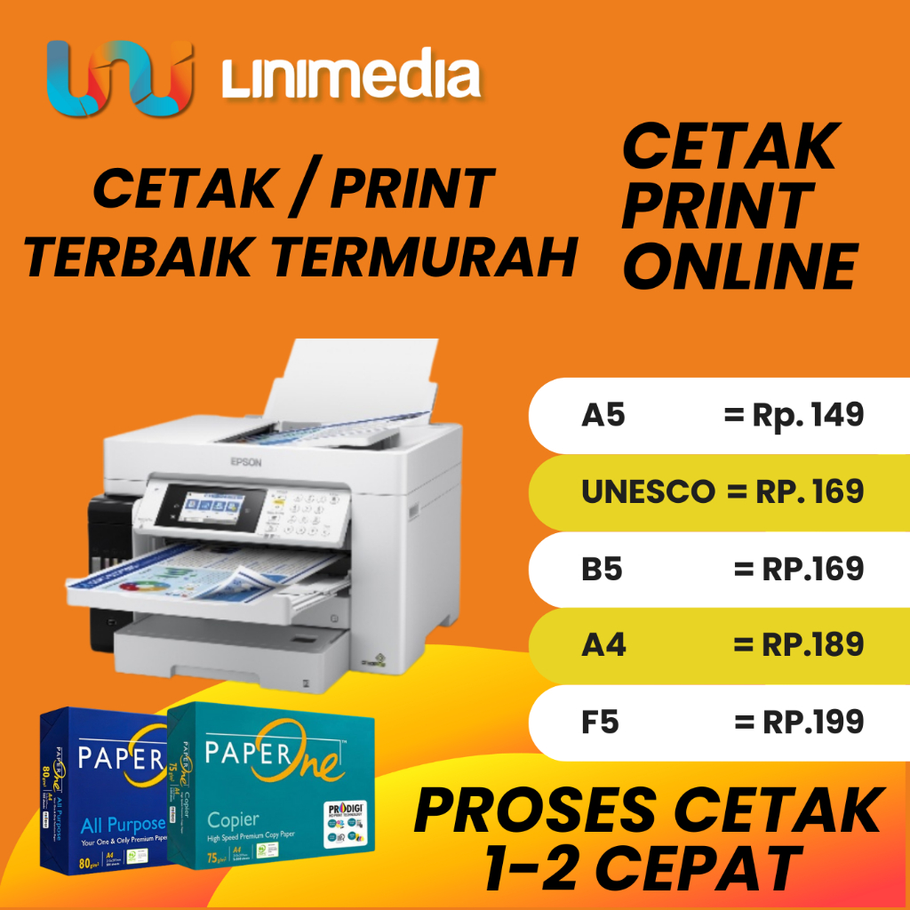 Jual PRINT / CETAK CEPAT A4 70 & 80 GSM TERMURAH, CETAK MAKALAH ...
