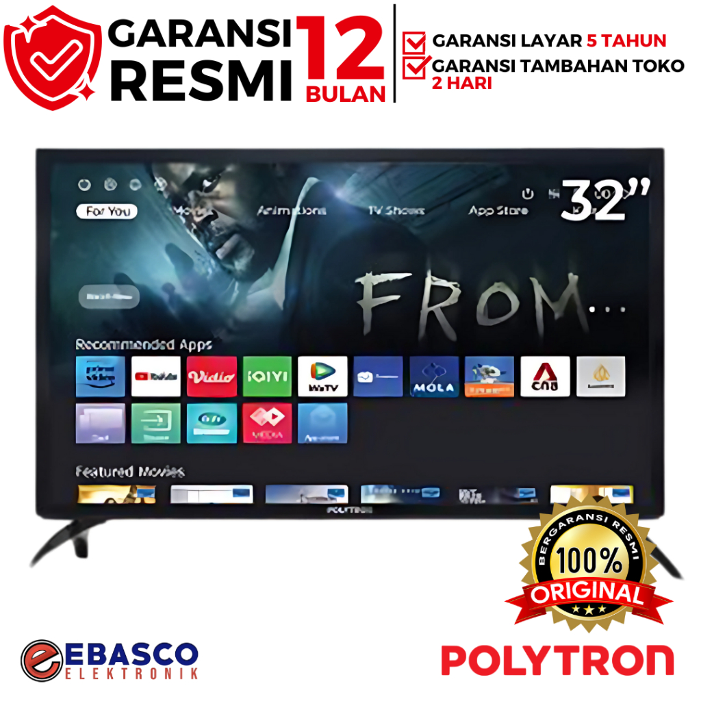 Jual POLYTRON SMART LITE TV 32CV1869 32 INCH Resolusi HD - Dilengkapi ...