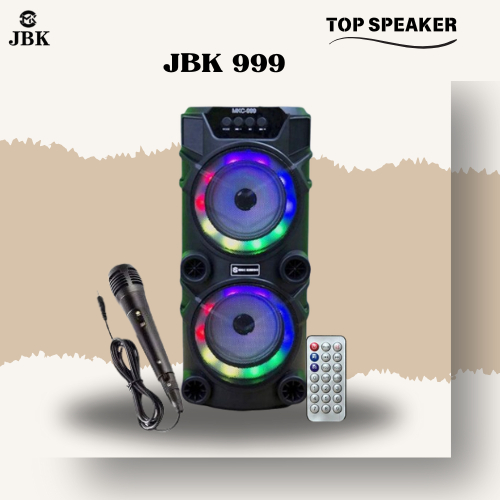 Jual MKC KIMISO JBK 999 LED SPEAKER BLUETOOTH PORTABLE FULL BASS BONUS MIC | Shopee Indonesia
