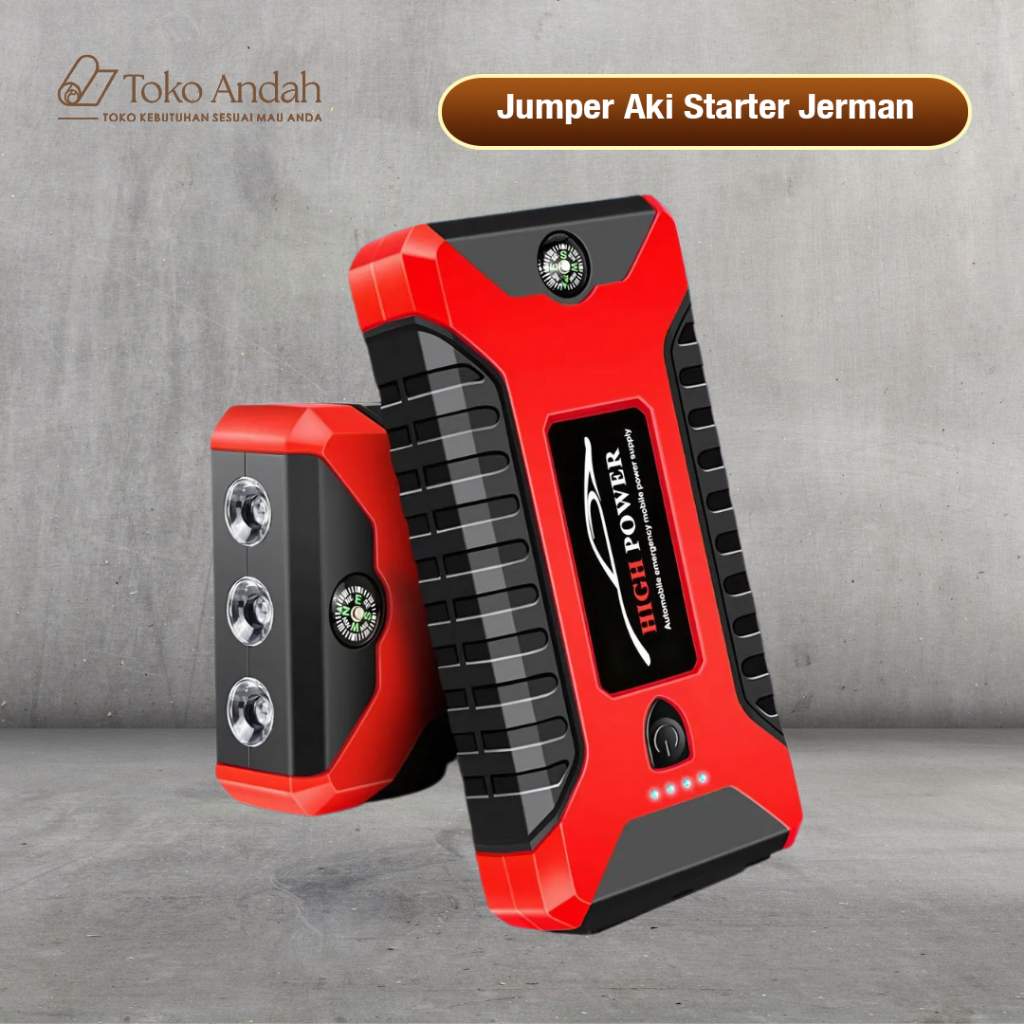Jual Jumper Aki Mobil High Power Portable Power Bank 3 in 1 99800mAh ...