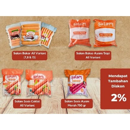 Jual Salam All Varian Sosis Nugget Baso ayam sapi sosis bakar besar ...
