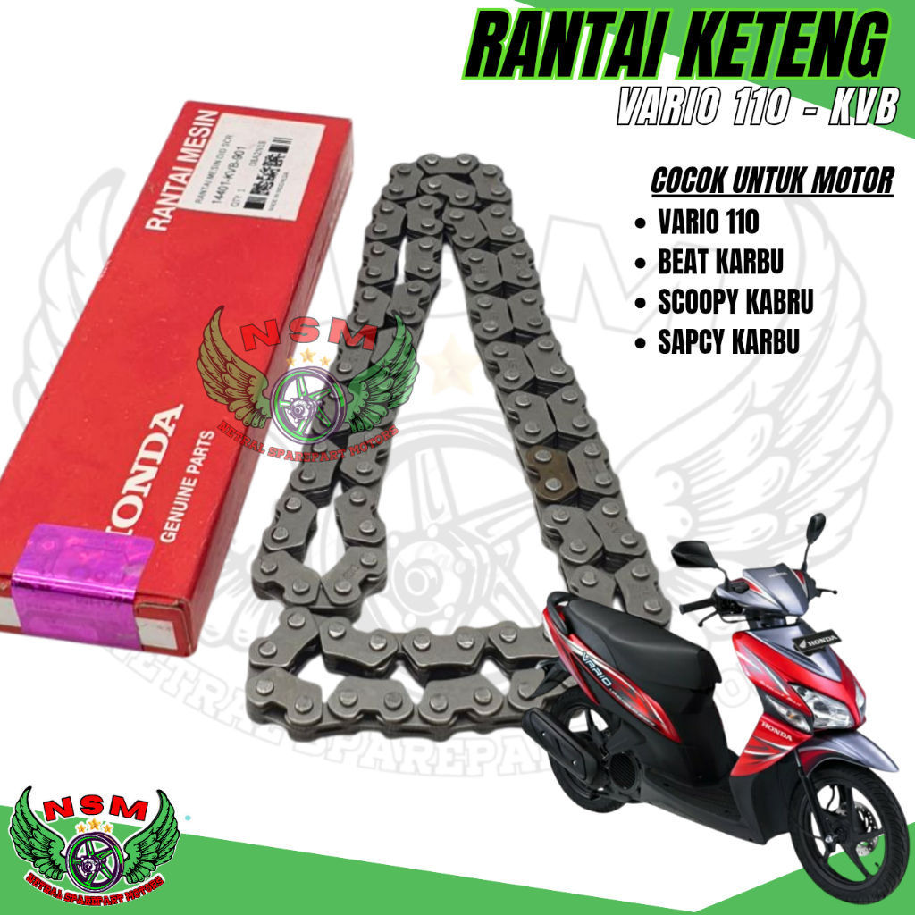 Jual RANTAI KETENG VARIO 110 KVB,VARIO 110 TECHNO | Shopee Indonesia