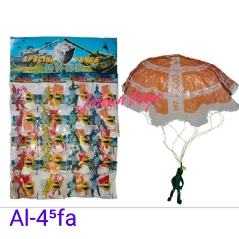 Jual Isi 20 pcs mainan parasut tentara lembaran parasit mainan terjun ...