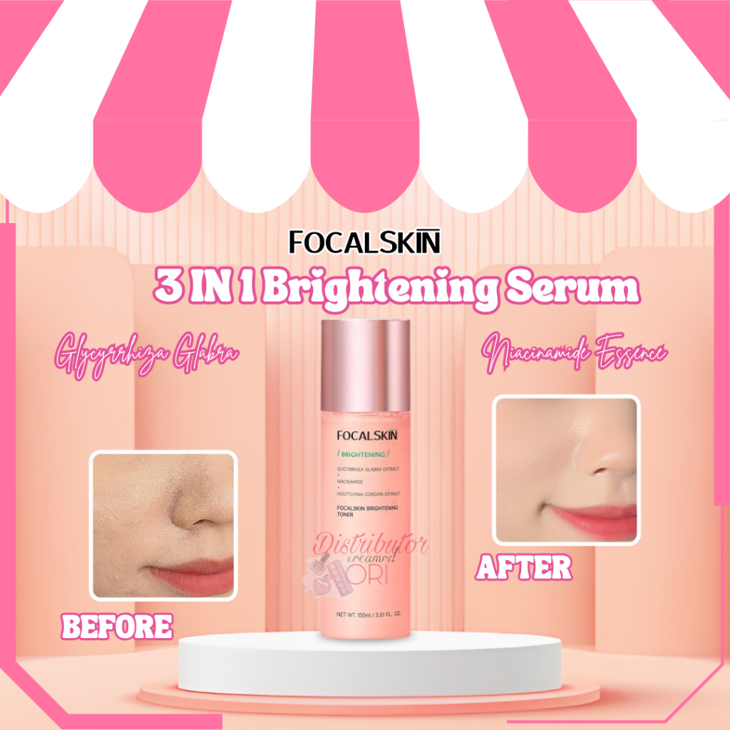 Jual FOCALSKIN 100ml 3 IN 1 Menenangkan Brightening Toner Watery ...