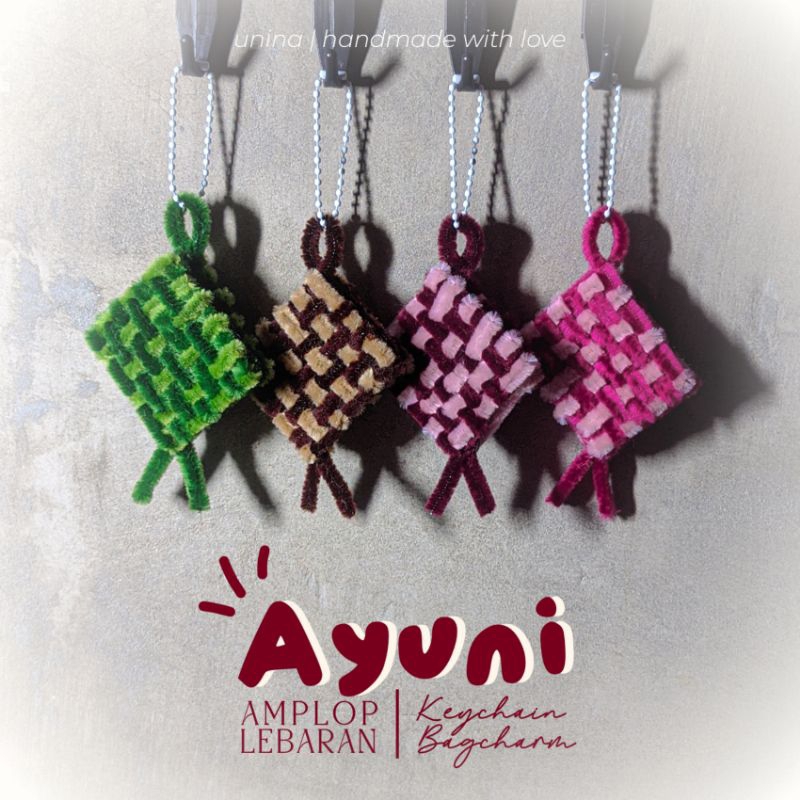 Jual AMPLOP LEBARAN KETUPAT KEYCHAIN | GANTUNGAN TAS BAGCHARM ANGPAO ...