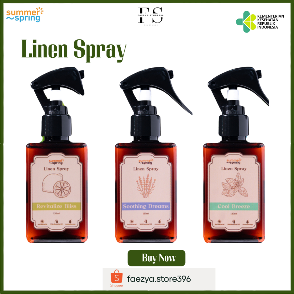 Jual Linen Spray / Linen Spray Anti Bacterial Summerspring / Room Spray ...