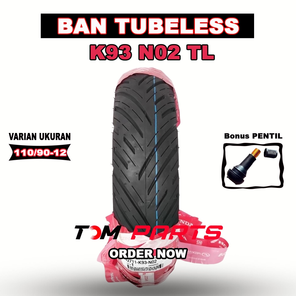 Jual Ban Belakang Tubeless Scoopy 110/90-12 Merk Honda / Federal AHM ...