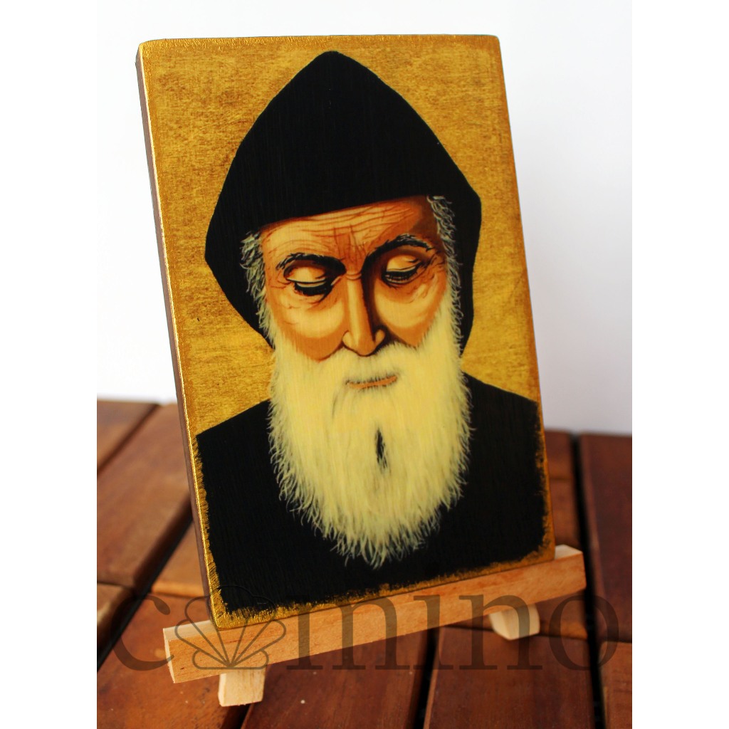 Jual Ikon St Charbel Lebanon | Sharbel Youssef Antoun Makhlouf Kayu ...